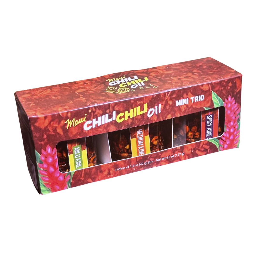 Mini Trio Sampler Box – Maui Chili Chili Oil